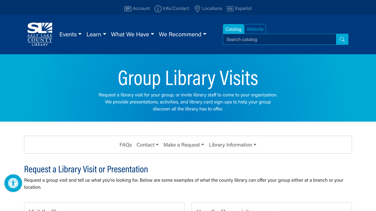 Group Library Visits | The County Library